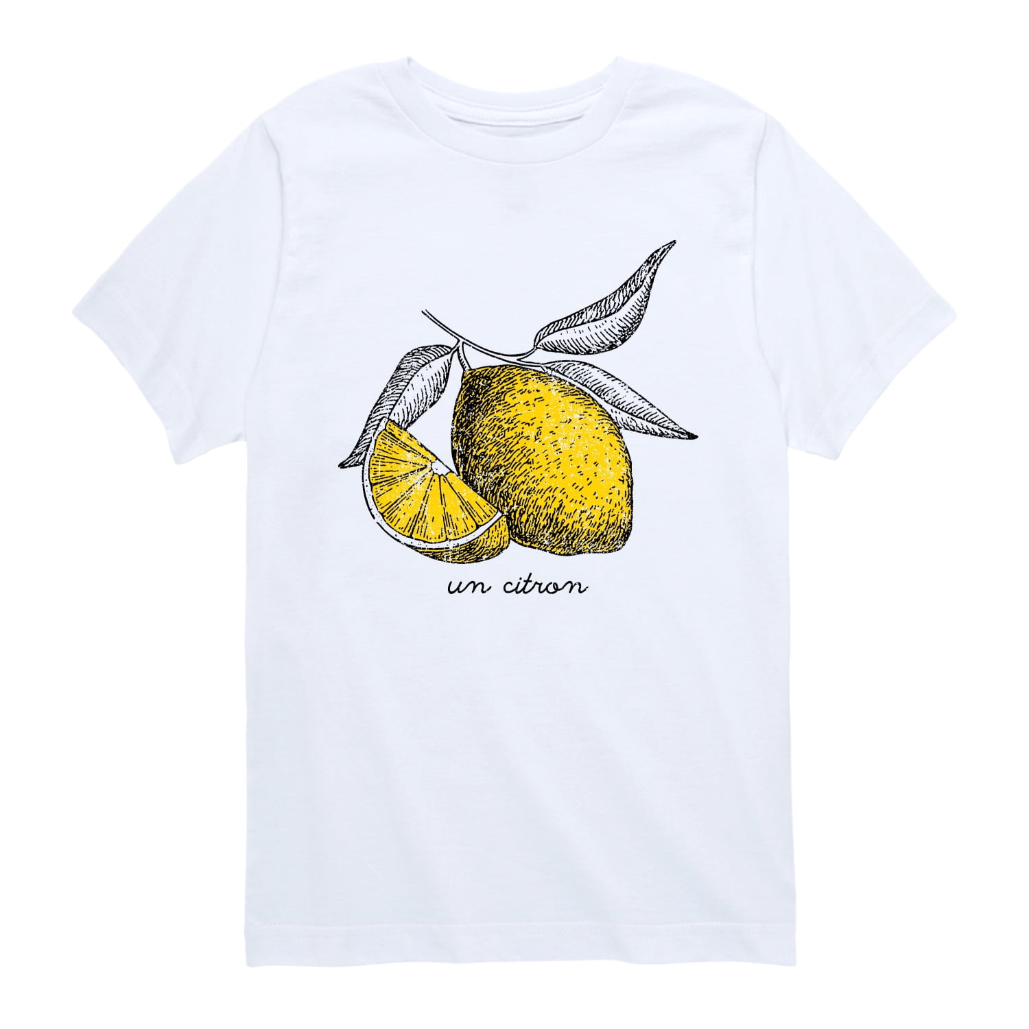 Instant Message - Un Citron Lemon - Youth Boys Short Sleeve Graphic T ...
