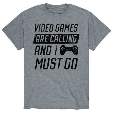 Boys Black Short Sleeve Video Games Are Calling T-Shirt Controller Tee ...