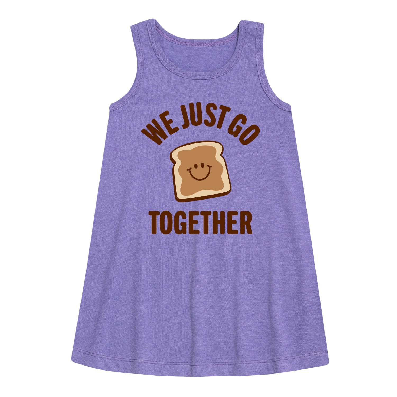 Instant Message - We Just Go Together Pb - Girls Aline Dress - Walmart.com