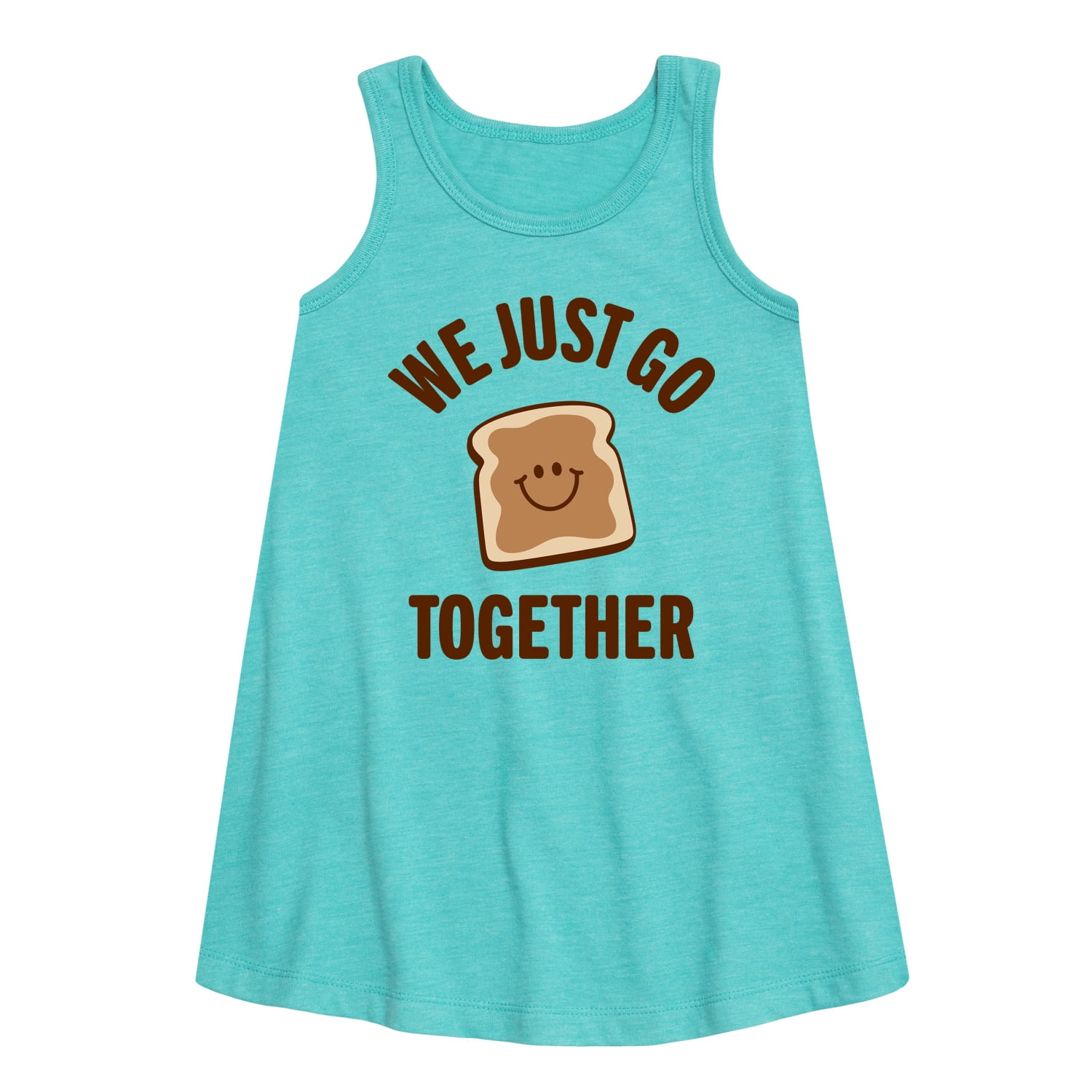 Instant Message - We Just Go Together Pb - Girls Aline Dress - Walmart.com