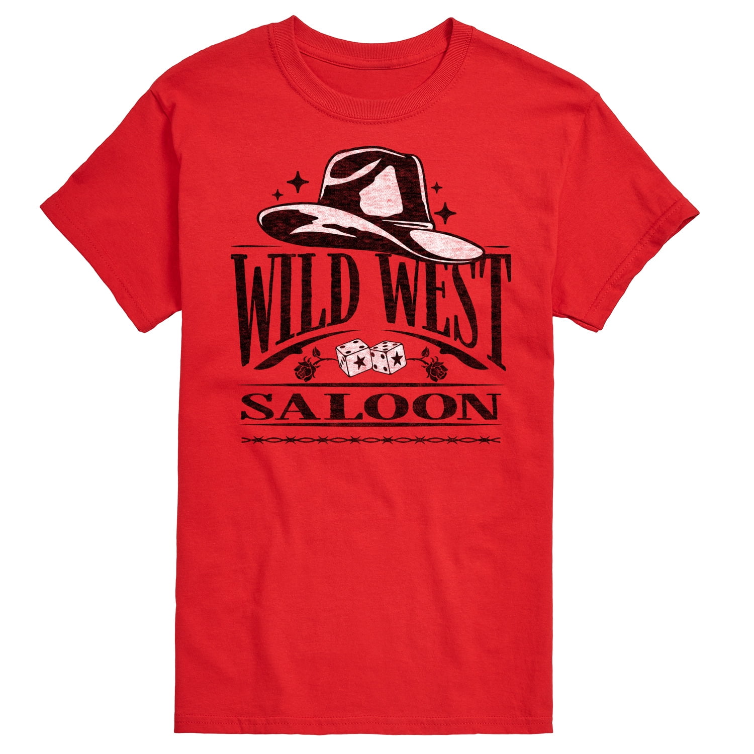 Instant Message - Wild West Saloon - Men's Short Sleeve Graphic T-Shirt ...