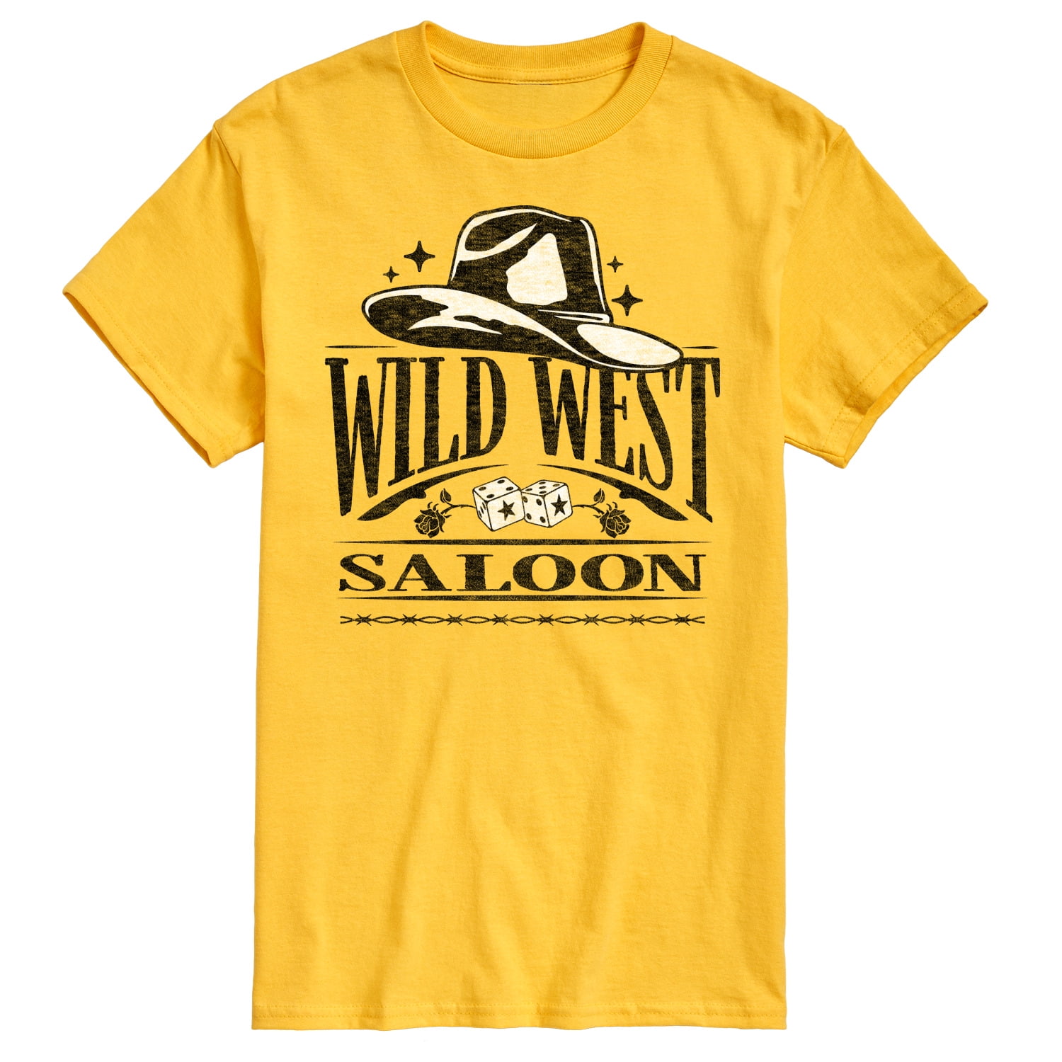 Instant Message - Wild West Saloon - Men's Short Sleeve Graphic T-Shirt ...