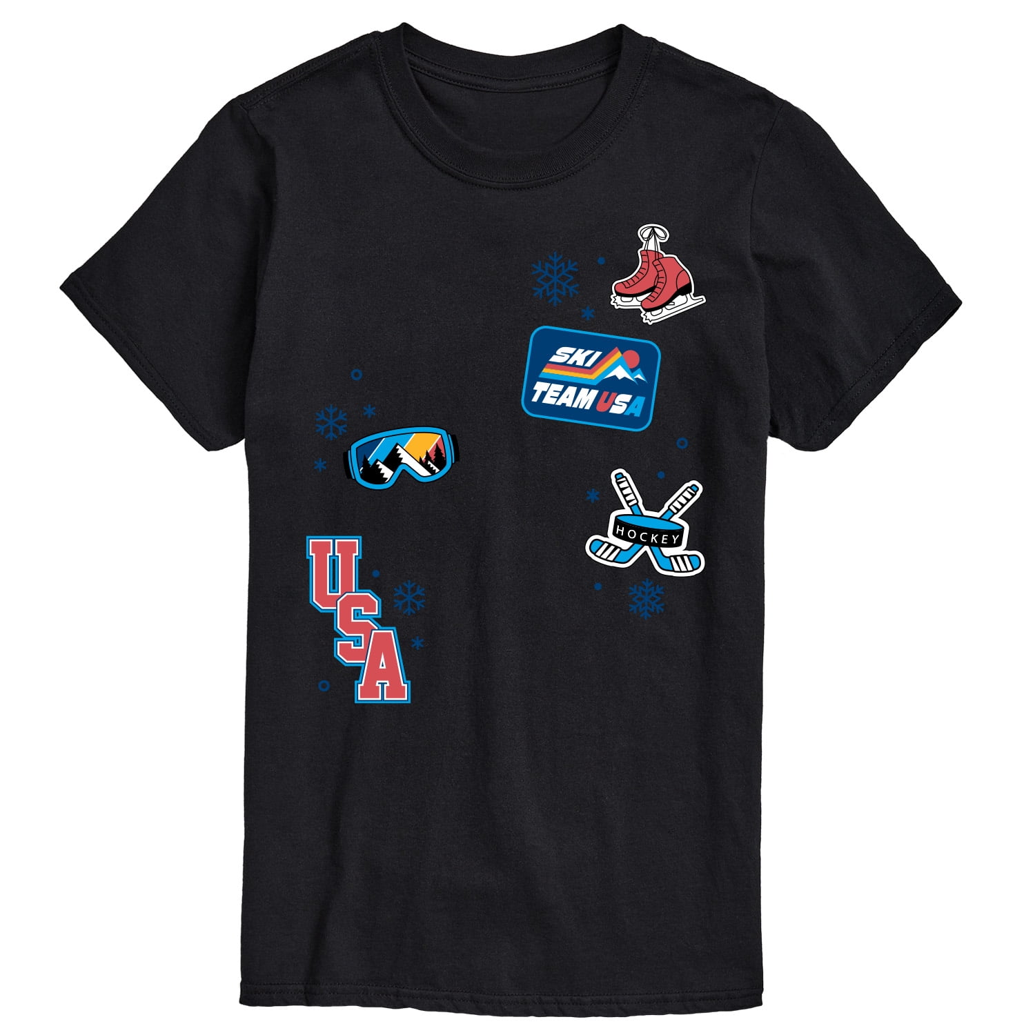 Instant Message - Winter Olympics Icons - Men's Short Sleeve Graphic T ...