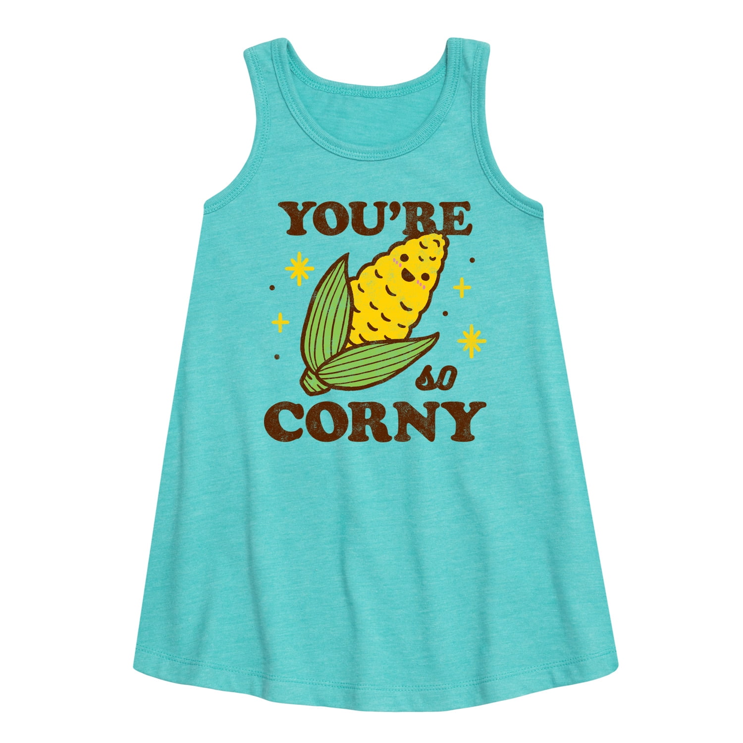 Instant Message - You're So Corny - Toddler & Youth Girls A-line Dress ...