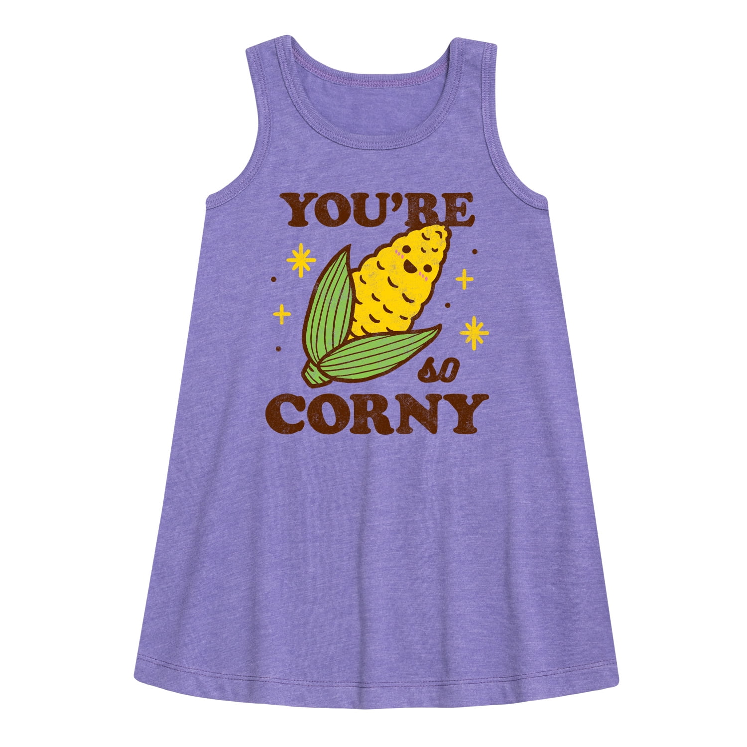 Instant Message - You're So Corny - Toddler & Youth Girls A-line Dress ...