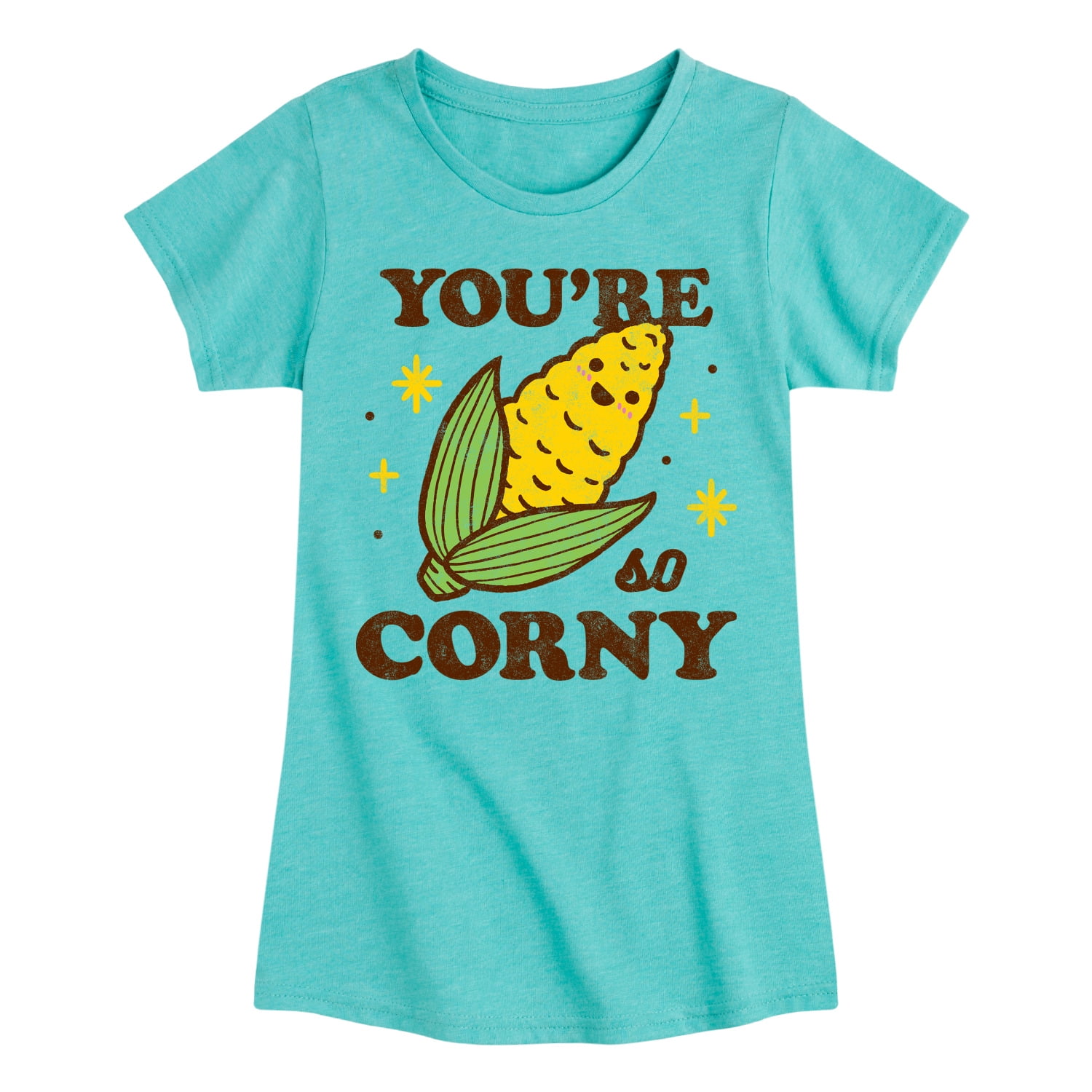 Instant Message - You're So Corny - Toddler & Youth Girls Short Sleeve ...