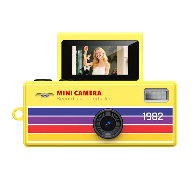 Instant Mini Digital Camera Keychain, 1080P HD Video Recorder with Flip ...