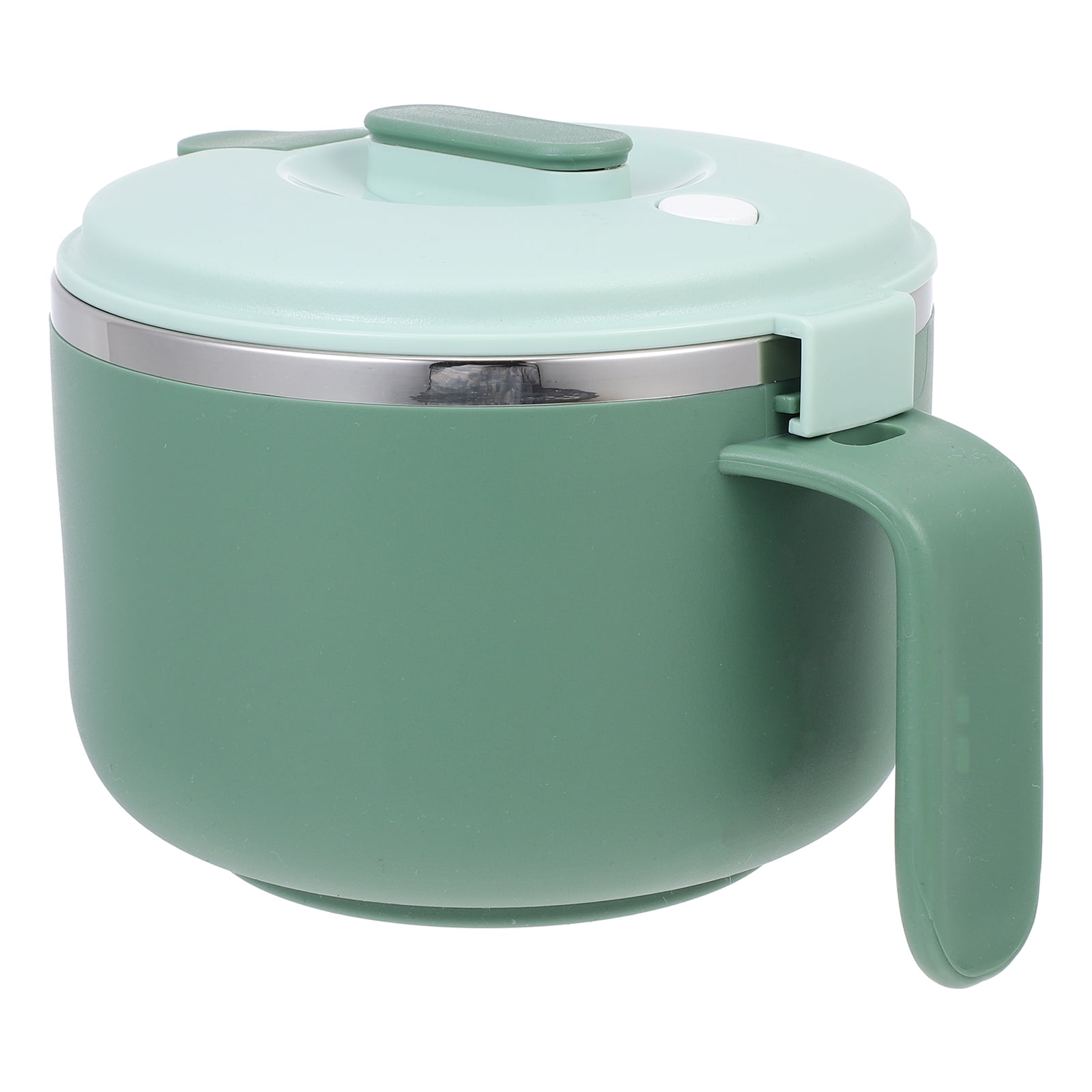Instant Noodle Bowl Practical Noddle with Lid Stainless Steel Microwave ...