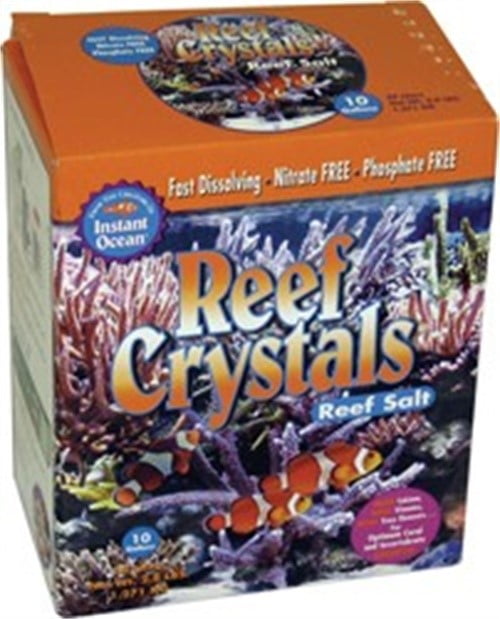 Instant Ocean Reef Crystals Reef Salt 10 Gallons, Enriched formulation ...