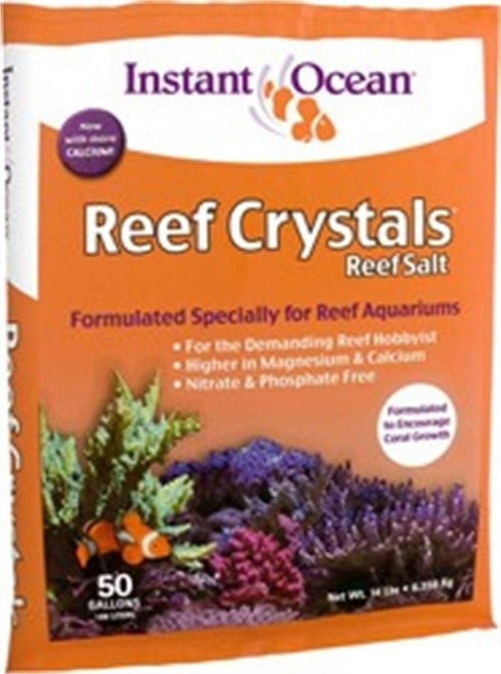 Instant Ocean Reef Crystals Reef Salt, Enriched Formulation for ...