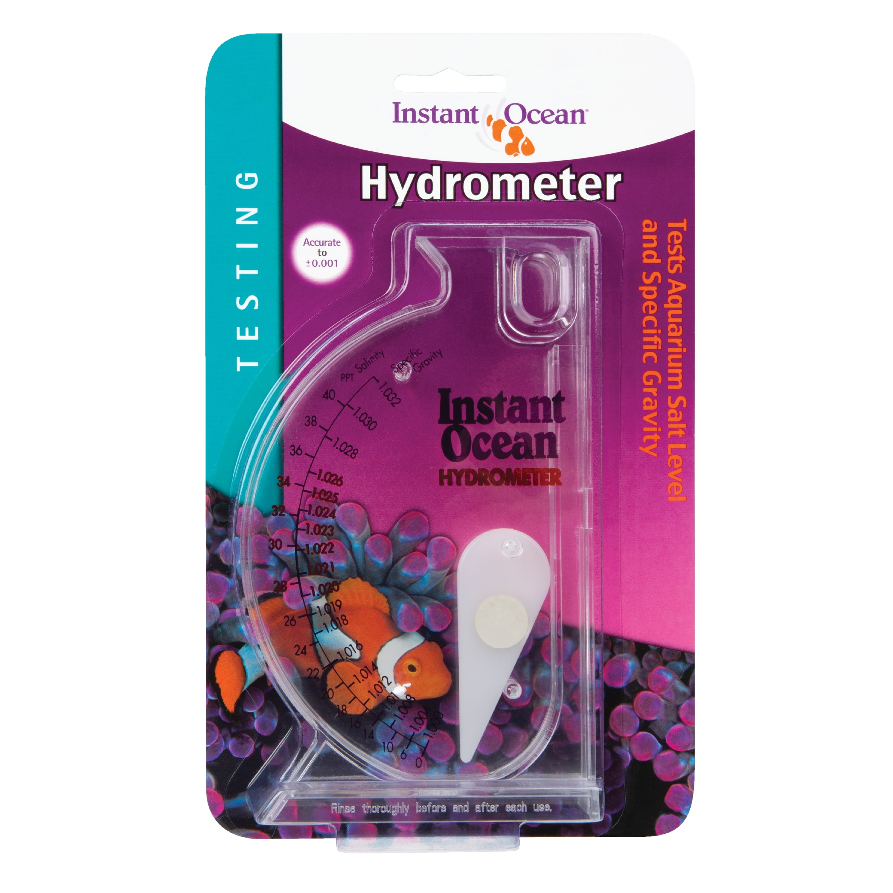 Instant Ocean seatest Hydrometer full-range - Walmart.com