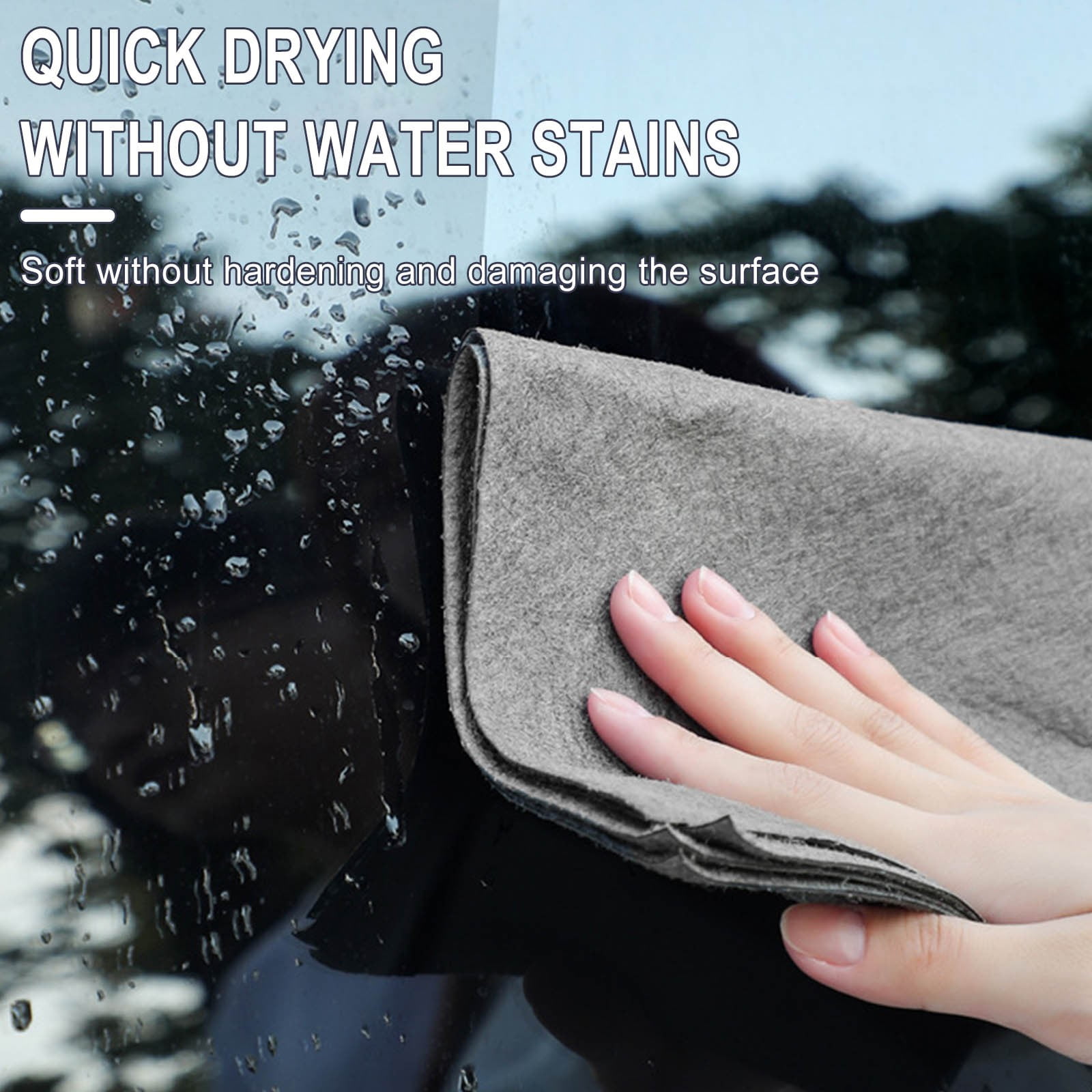 Instant Polishing Microfiber Cloth 8"X12", Heavy Duty Thickened ...