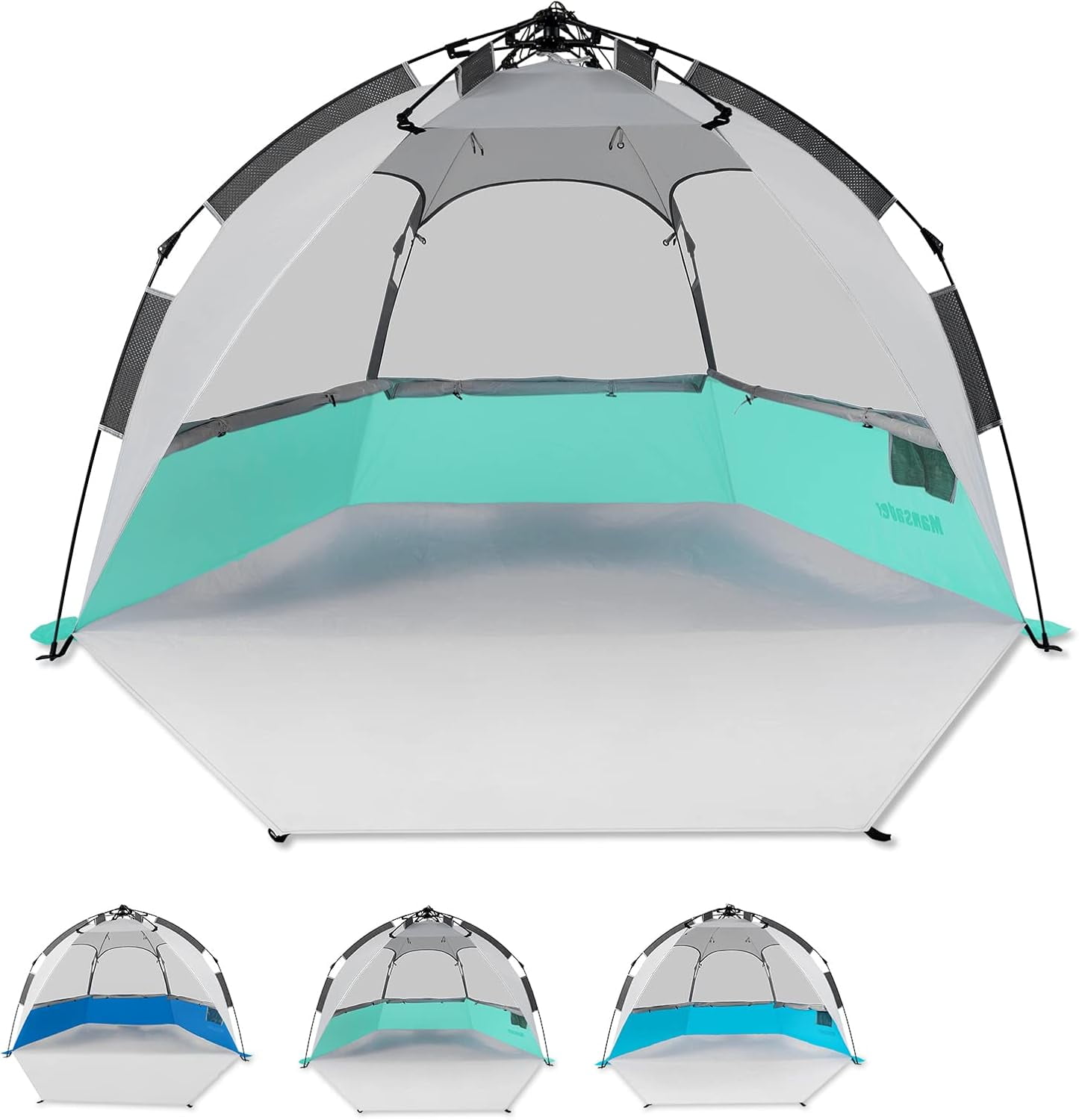 Instant Pop Up Beach Tent Shade: Lightweight & Easy Setup Sun Shelter with UPF 50+ UV Protection ...