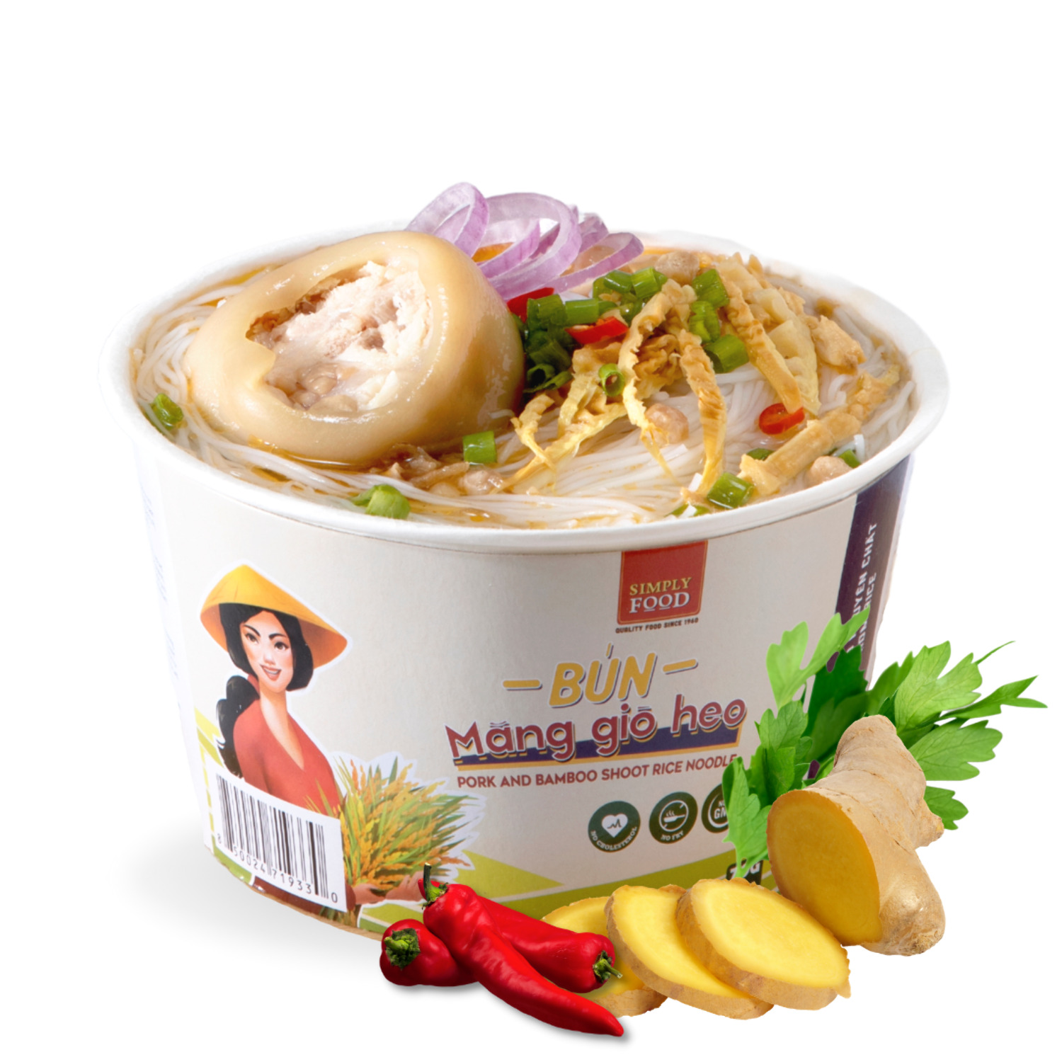 Simply Food Instant Pork and Bamboo Rice Noodle - Asian Chinese Meals ...