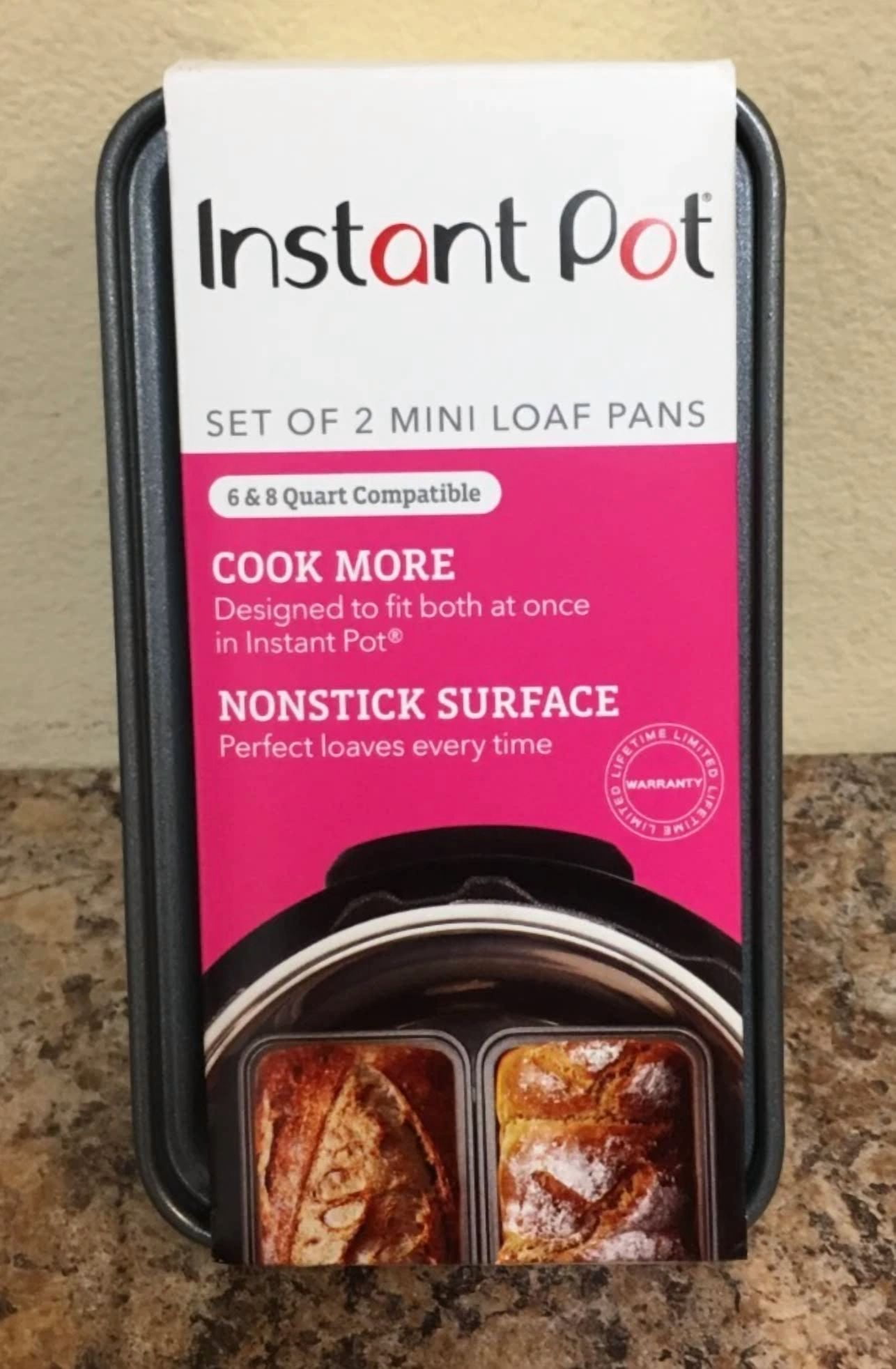 Instant Pot 5252185 Set Of 2 Non-Stick Mini Loaf Pans - Walmart.com