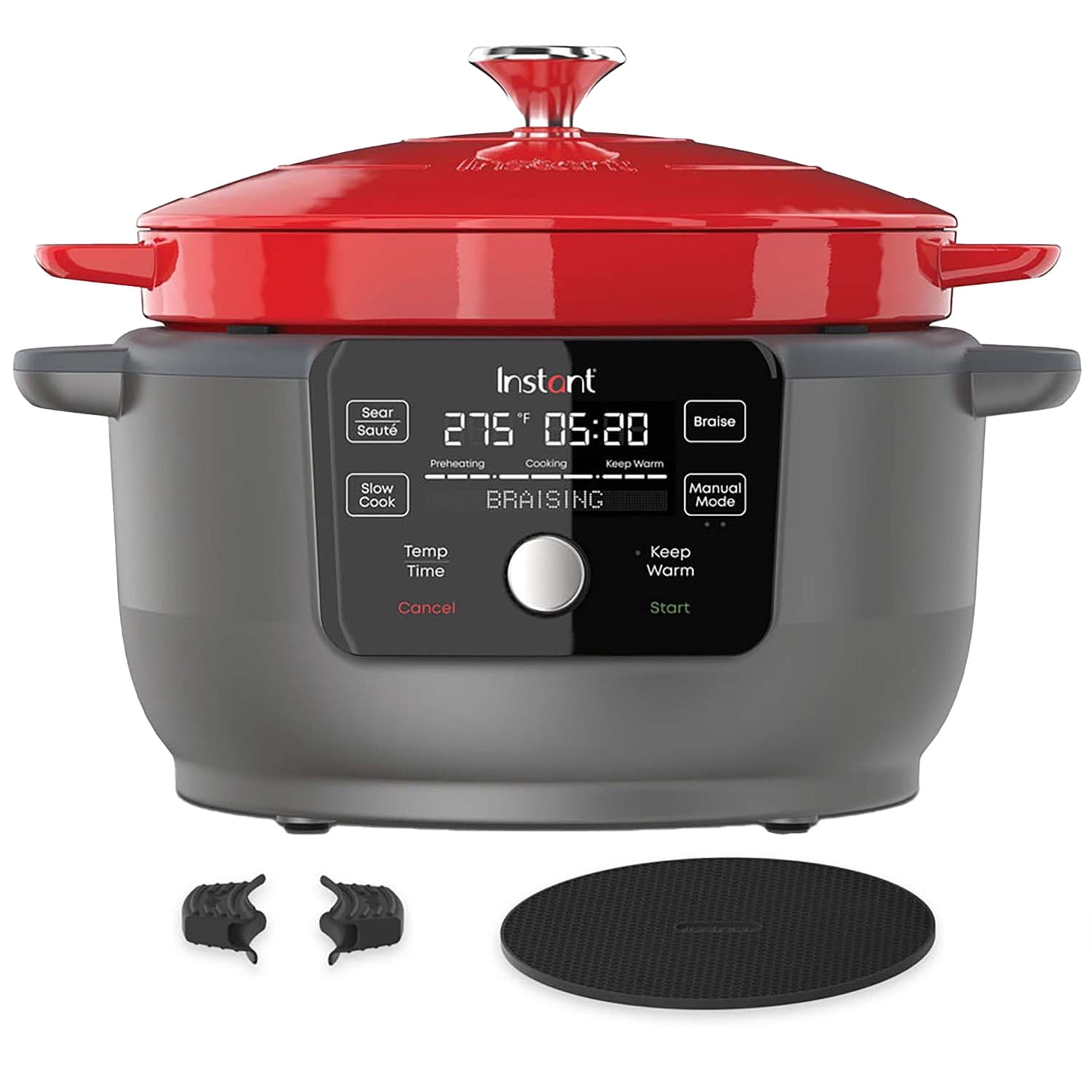 Instant Pot Electric Precision Dutch Oven 5-in-1: Braiser, Slow Cooker ...