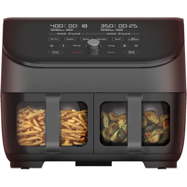 Restored Instant Pot Vortex Plus XL 8-quart Dual Basket Air Fryer Oven ...