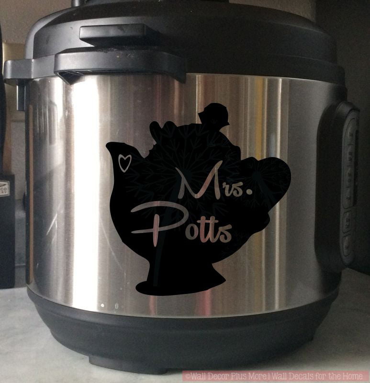 Instant Pot Wrap Decal Mrs Potts Vinyl Art Stickers Fun Kitchen Decor ...