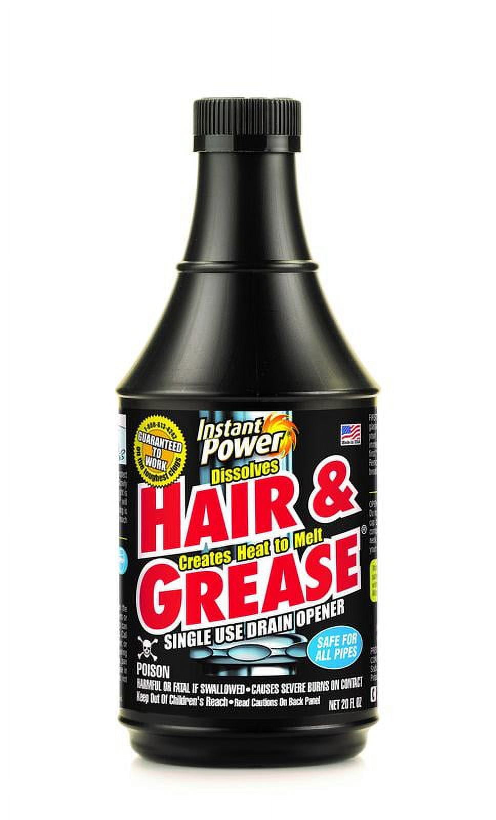 Instant Power Professional Strength Hair and Grease Drain Opener ...