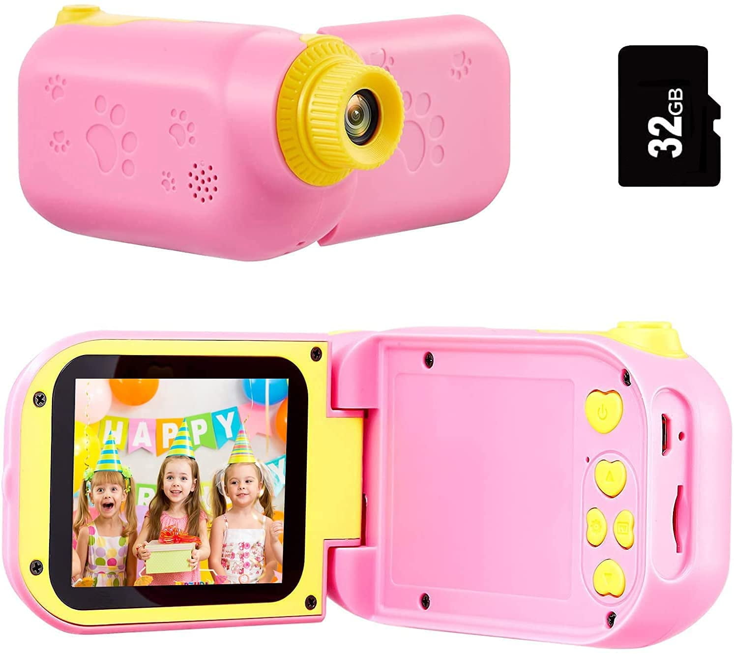 Instant Print Came Kids Camera Camcorder, 2.4IN 1080P Children Video ...
