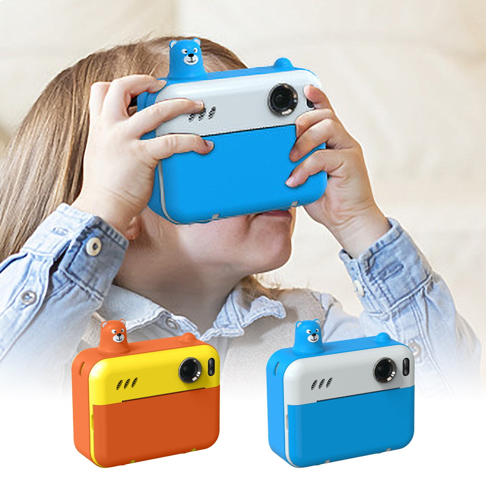 Instant Print Camera, 12mp Digital Camera, Ink Printing, 1080p Video ...