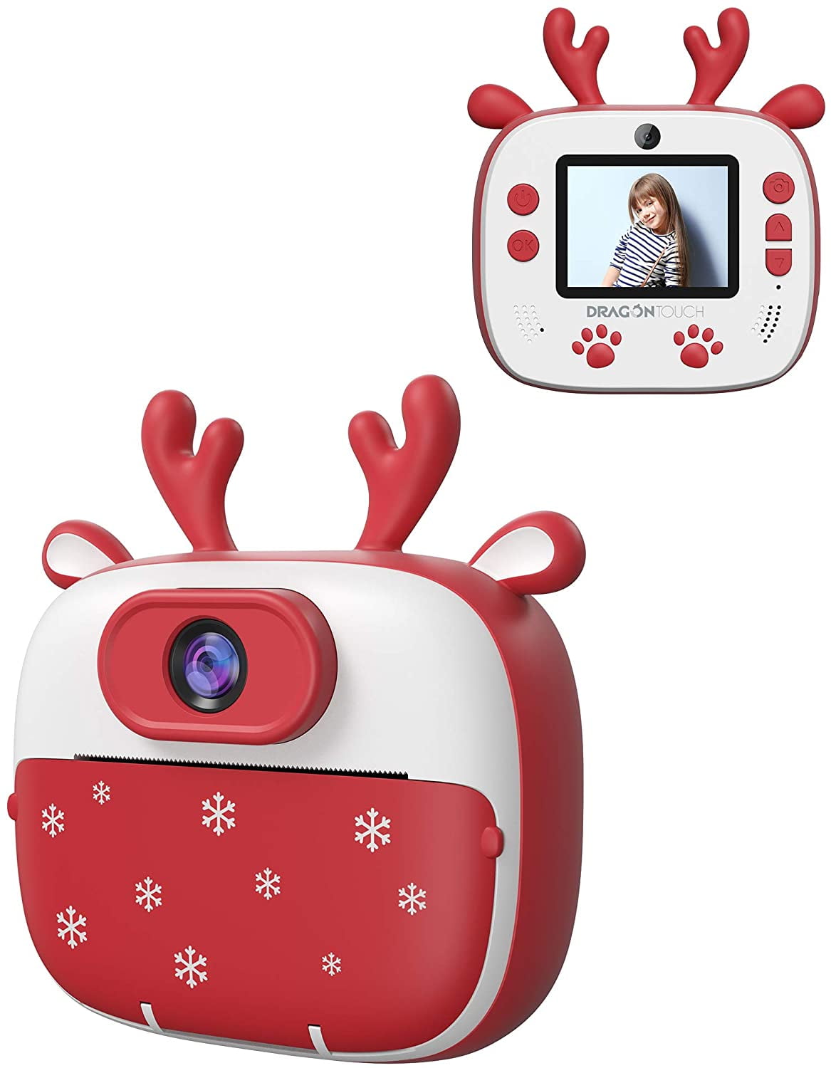 Dragon Touch Instant Fun Kids Camera, Printable Toddler Photos, Dual ...