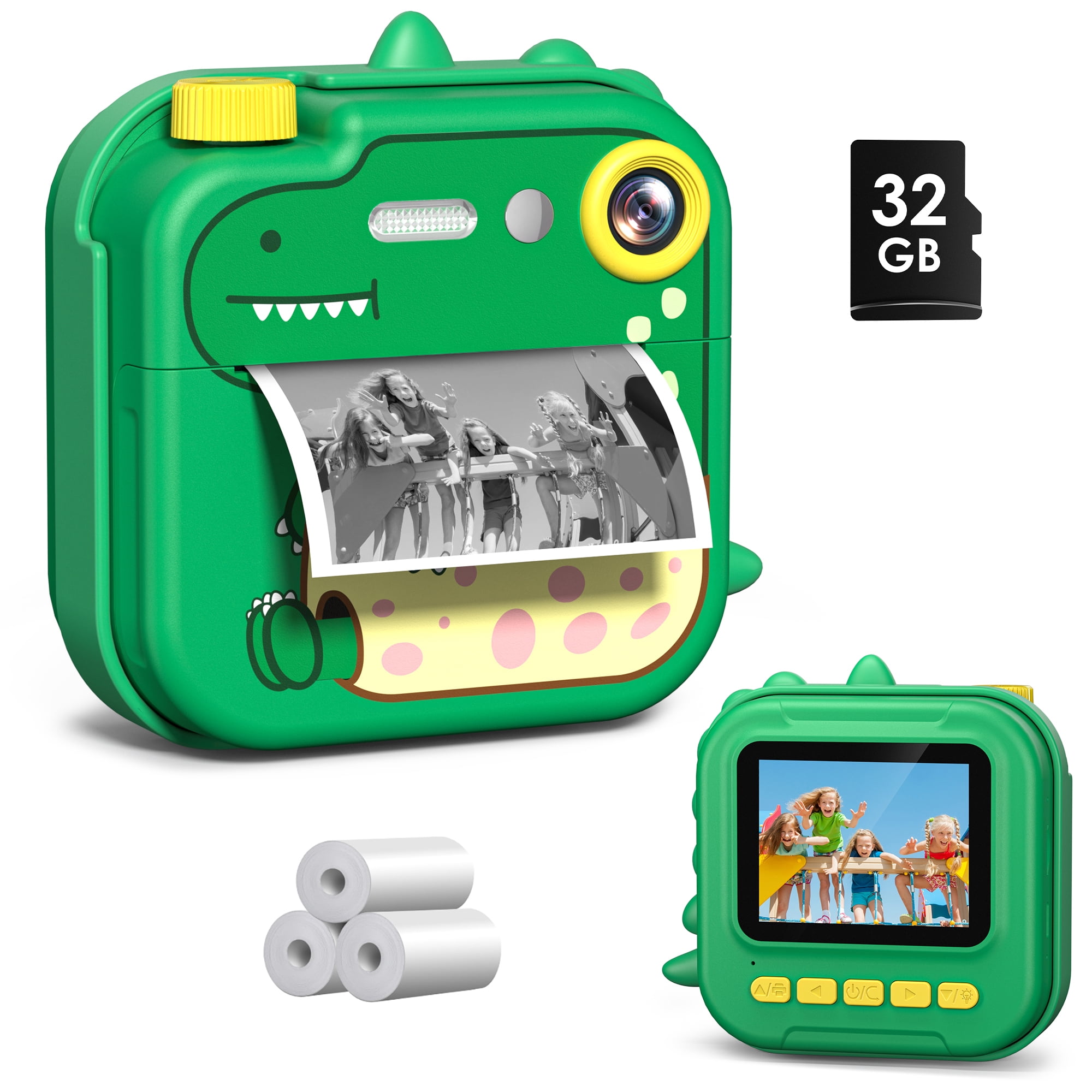 Instant Print Camera for Kids,1080P HD Instant Camera, Toddler Digital ...