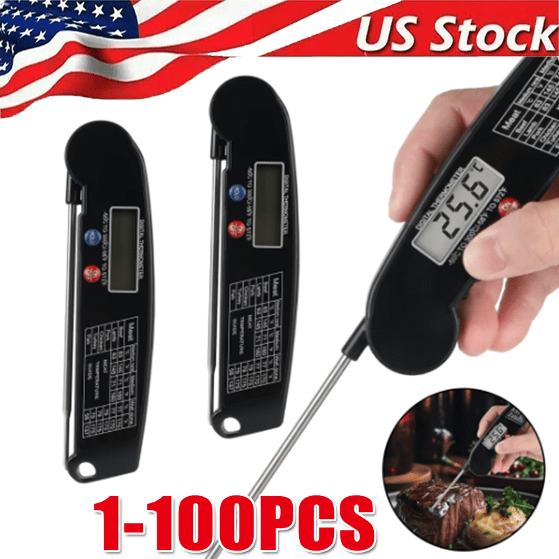 Instant Read Digital Meat Thermometer BBQ Grill Smoker For Kitchen Food ...
