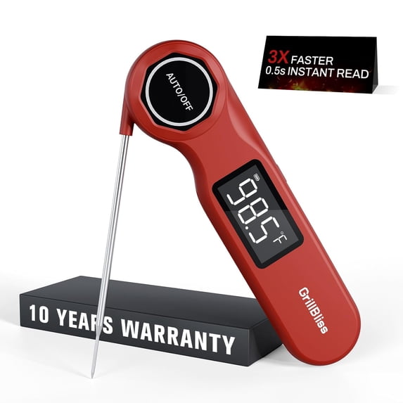 Instant Read Meat Thermometer, Digital Thermometer with ±0.5℉ Accuracy ...