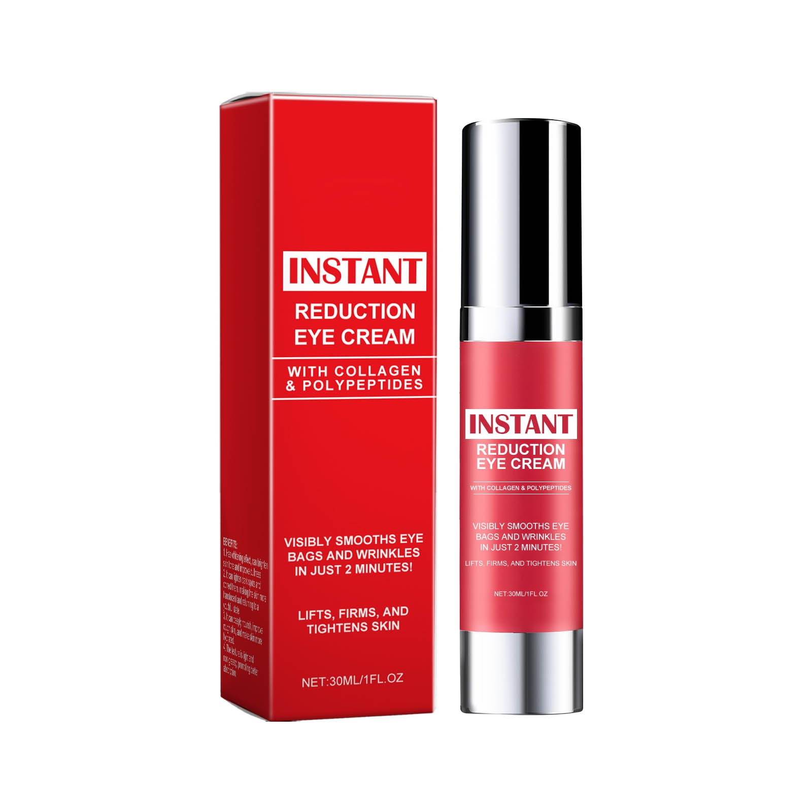 Instant Reduction Under Eye Cream Smoothing Eye Puffiness Wrinkles ...
