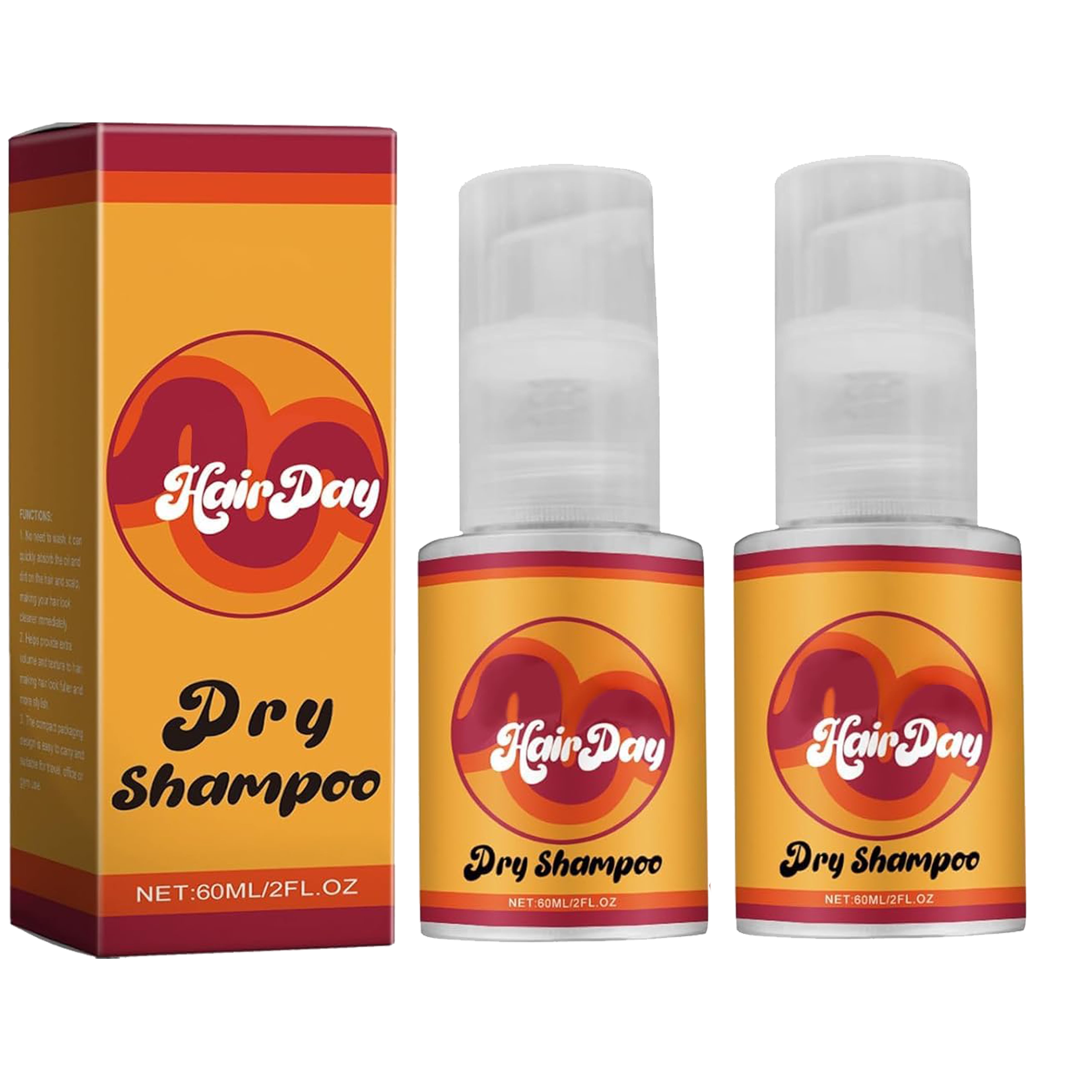 Instant Refresh Dry Shampoo for Dark Hair – All-Natural, Waterless ...