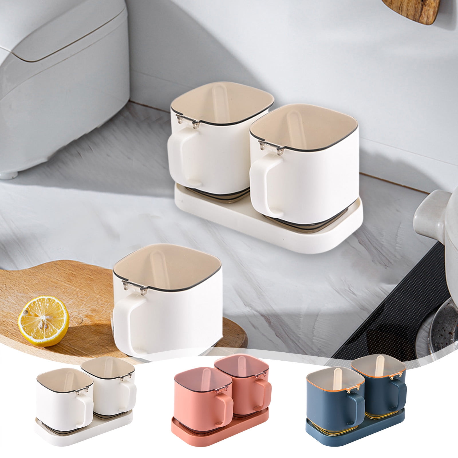 Instant Savings Deal, Standing Lid Seasoning Jar, Glass Shaker, Kitchen ...