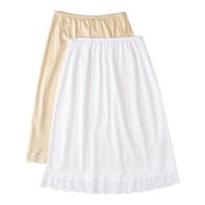 Women's Classic Vintage Half Slip with Lace Details 18 and 23 Inch ...