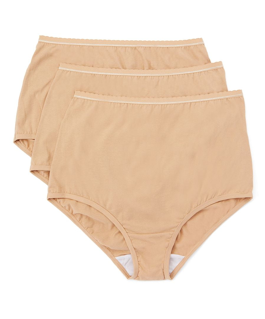 Instant Shaping 3-Pack Cotton Briefs - Walmart.com