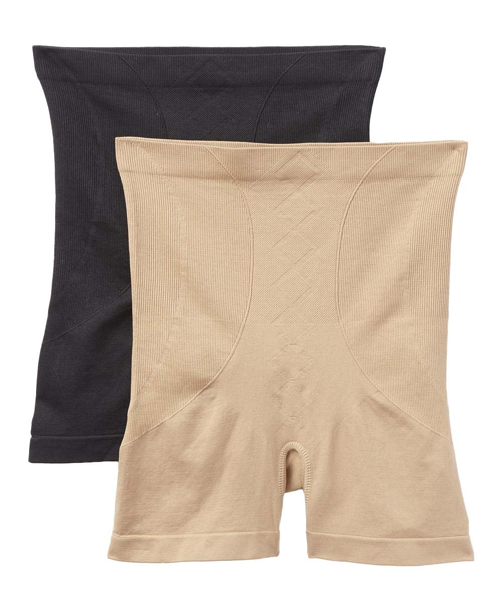 Instant Shaping Women's 2 Pack Seamless High Waist Boyshort Shapewear ...