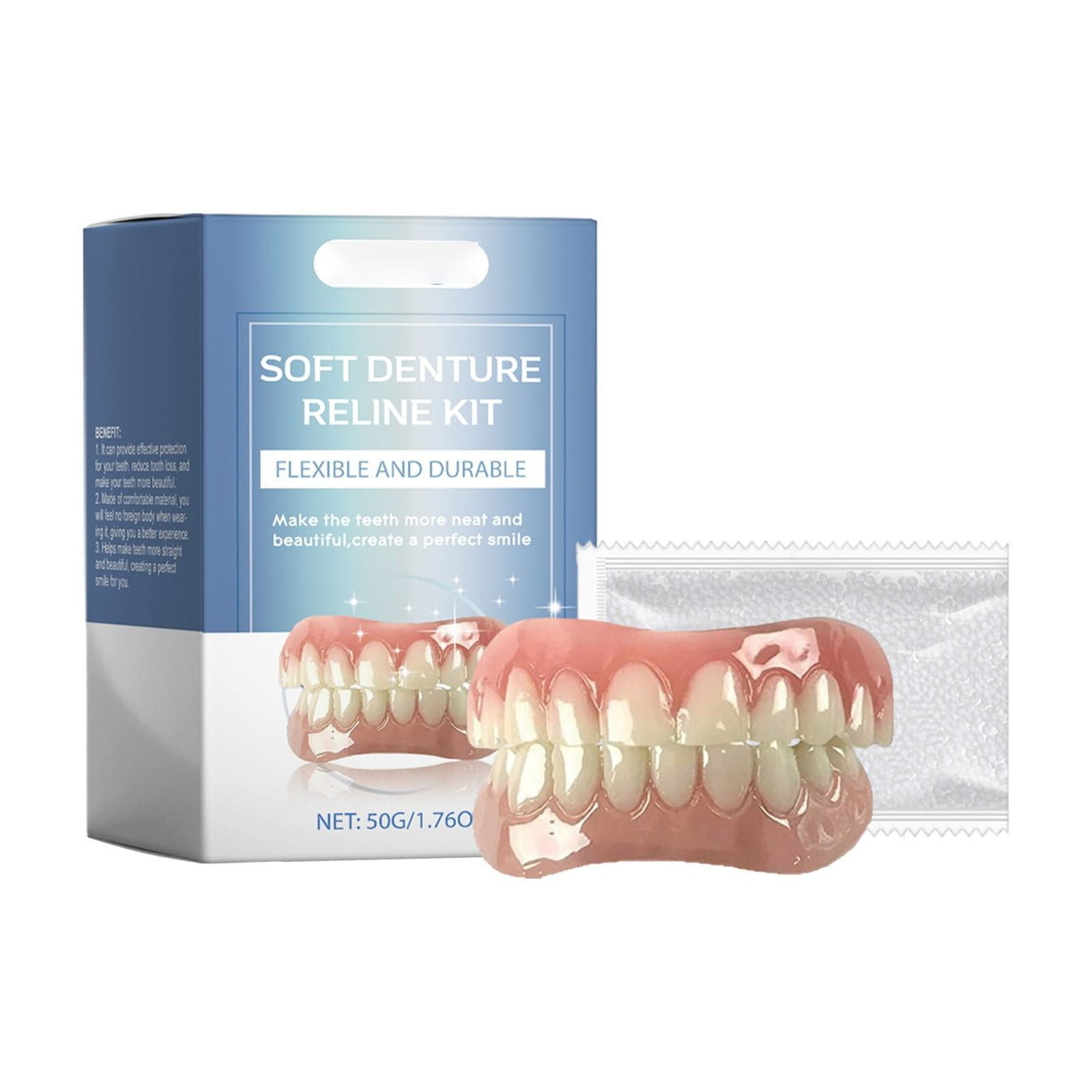 Instant Smile Comfort Fit Flex Teeth Upper and Lower Matching Set ...