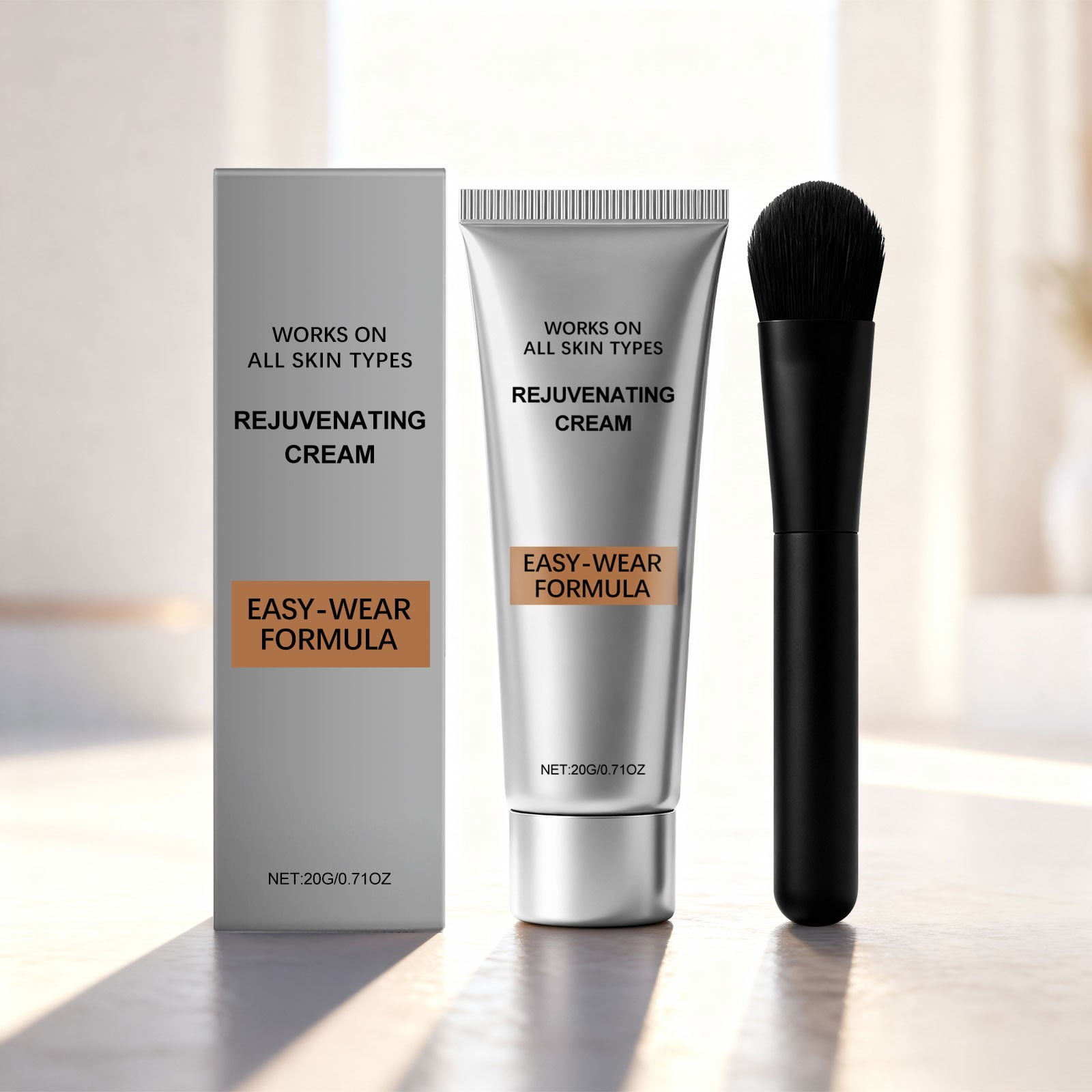 Instant Tightening Eye Cream with Brush, Temporary Firming Cream for ...