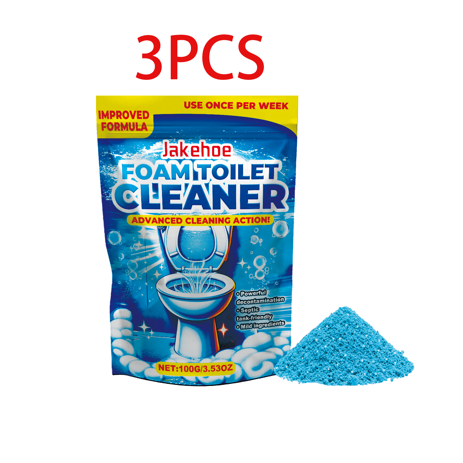 Instant Toilet Cleaner - Dissolves Stubborn Stains, Removes Odors ...