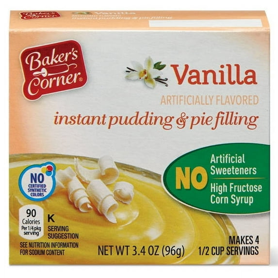Instant Vanilla Pudding Mix, 3.4 oz- Pack of 2 - Walmart.com