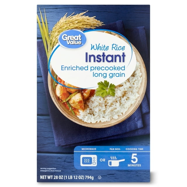 Instant White Rice, 28 oz - Walmart.com
