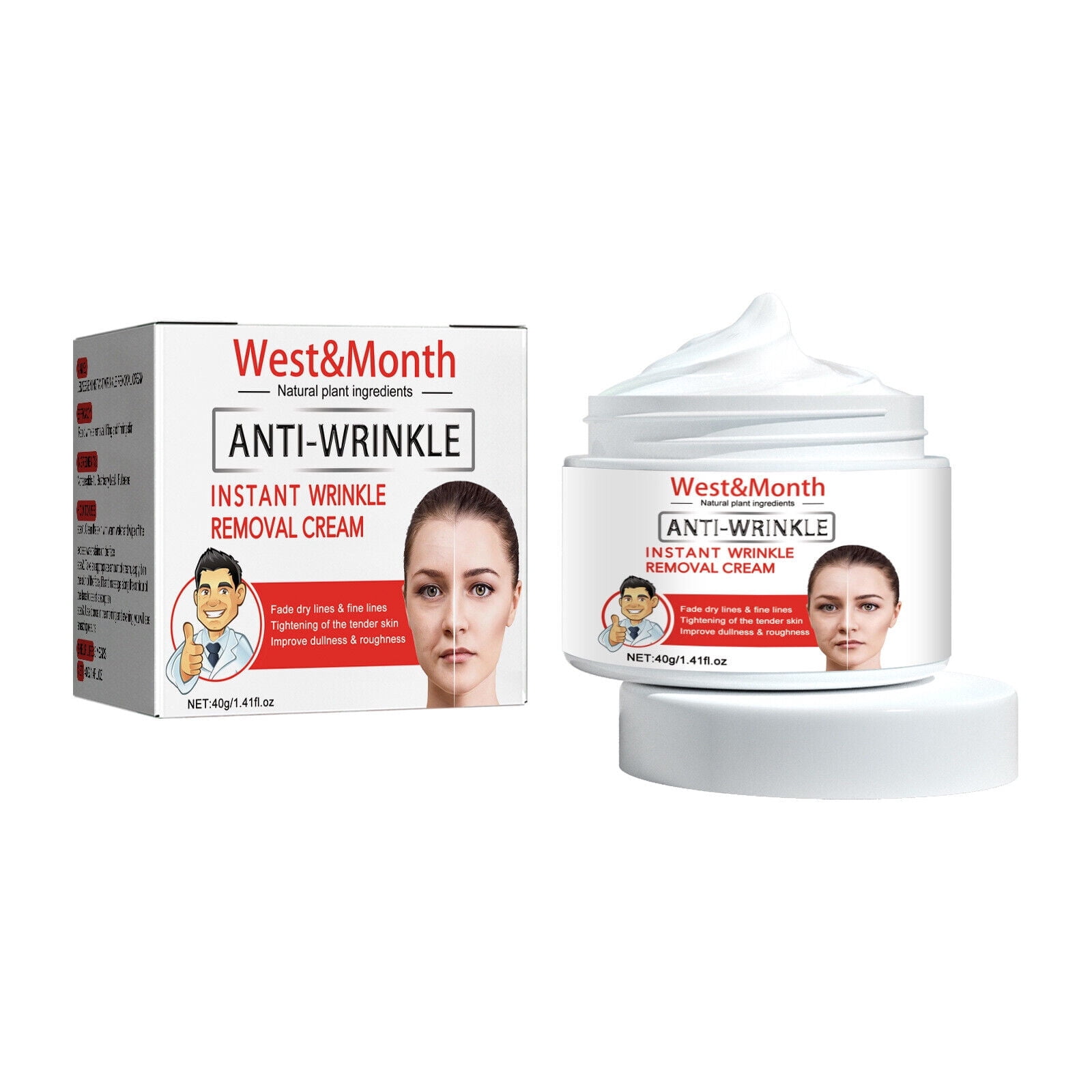 Instant Wrinkle Face Cream Tightens, Lifts Fine Lines And Protects Skin ...