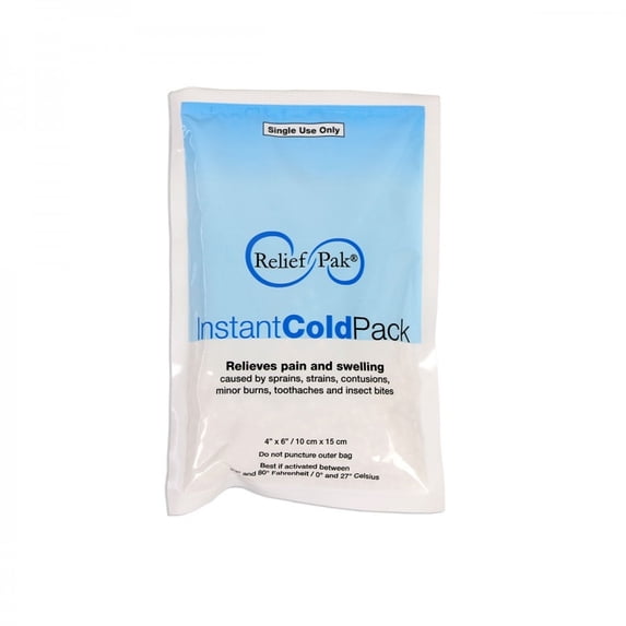 Instant cold compress, small 4" x 6" - Case of 12 - Walmart.com