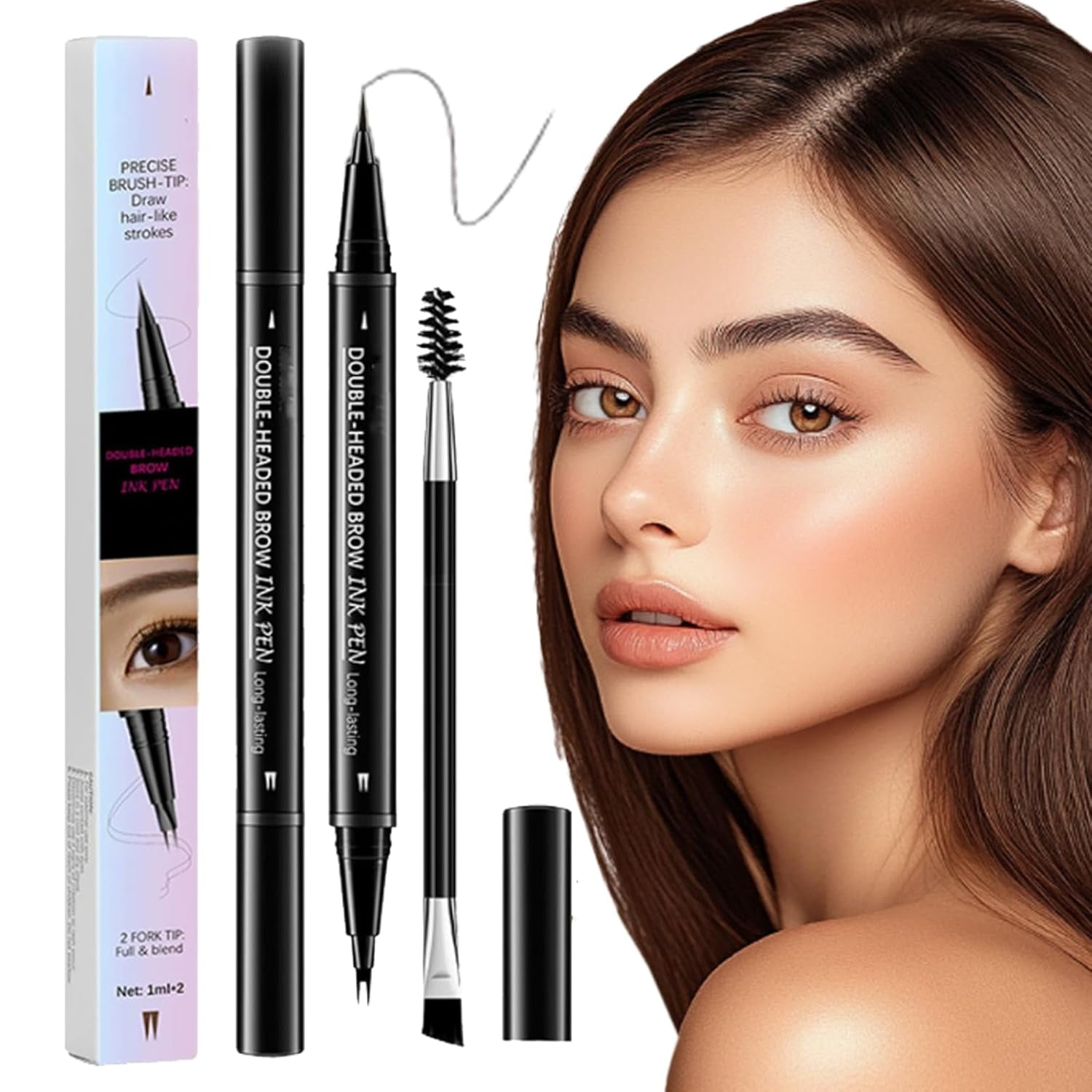 Instantaneou Brow, 2-in-1 Dual-Ended Eyebrow Pen,Instantaneou Brow ...