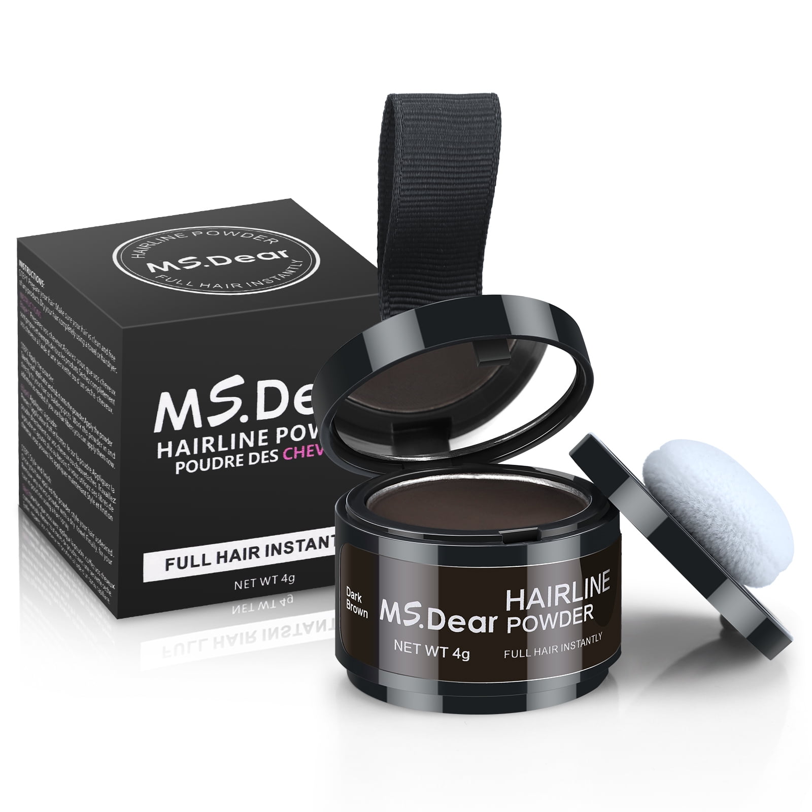 Instantly Hair Powder, Root Touch Up Hair Color Hairline Powder, Women ...