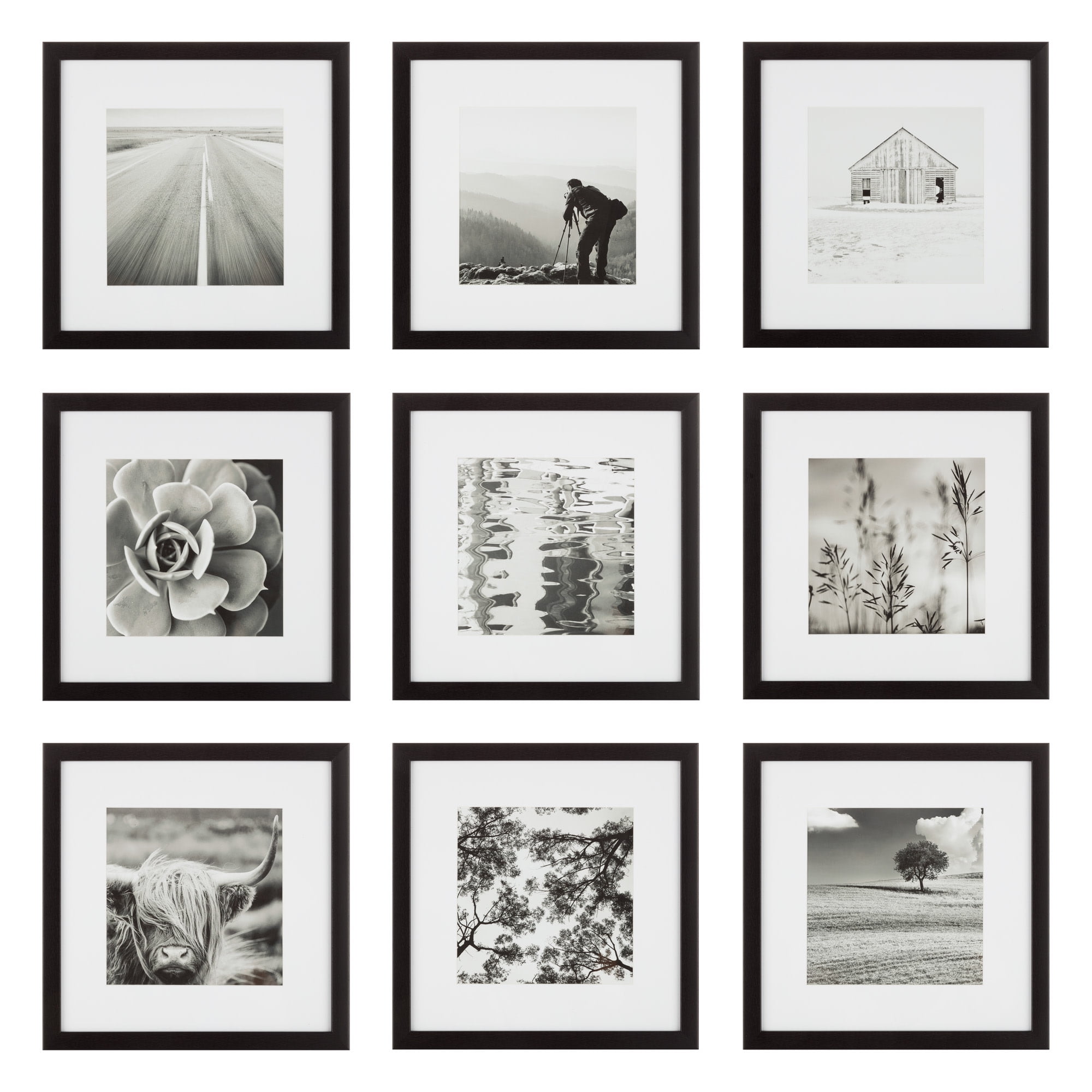 Instapoints 9 Piece 8x8 Wall Gallery Frame Set - Walmart.com