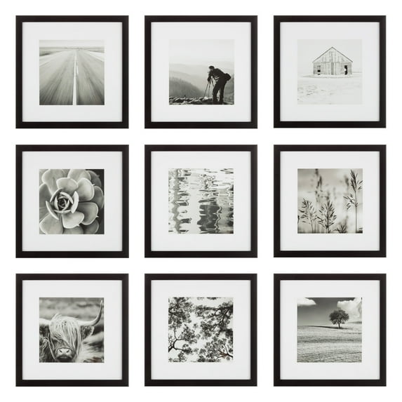 Instapoints 9 Piece 8x8 Wall Gallery Frame Set - Walmart.com