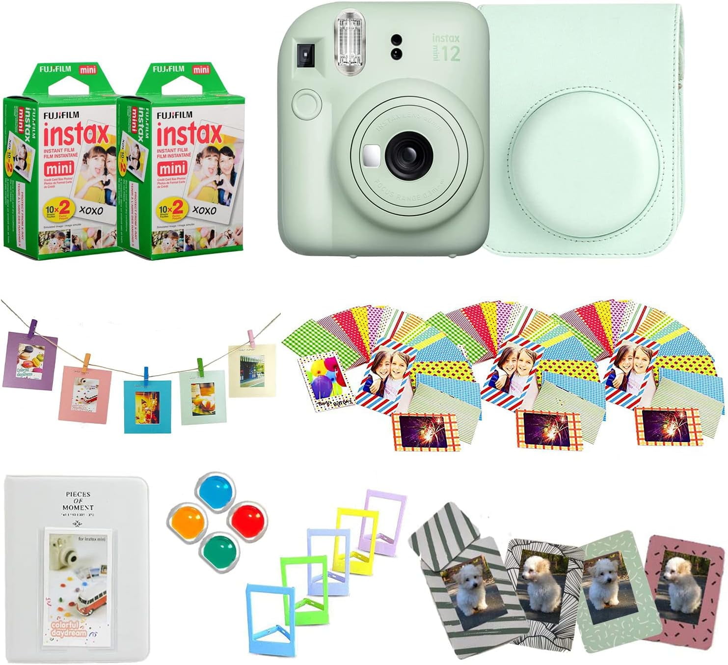 Instax Mini 12 Instant Camera + Pro Design Accessory Bundle with ...