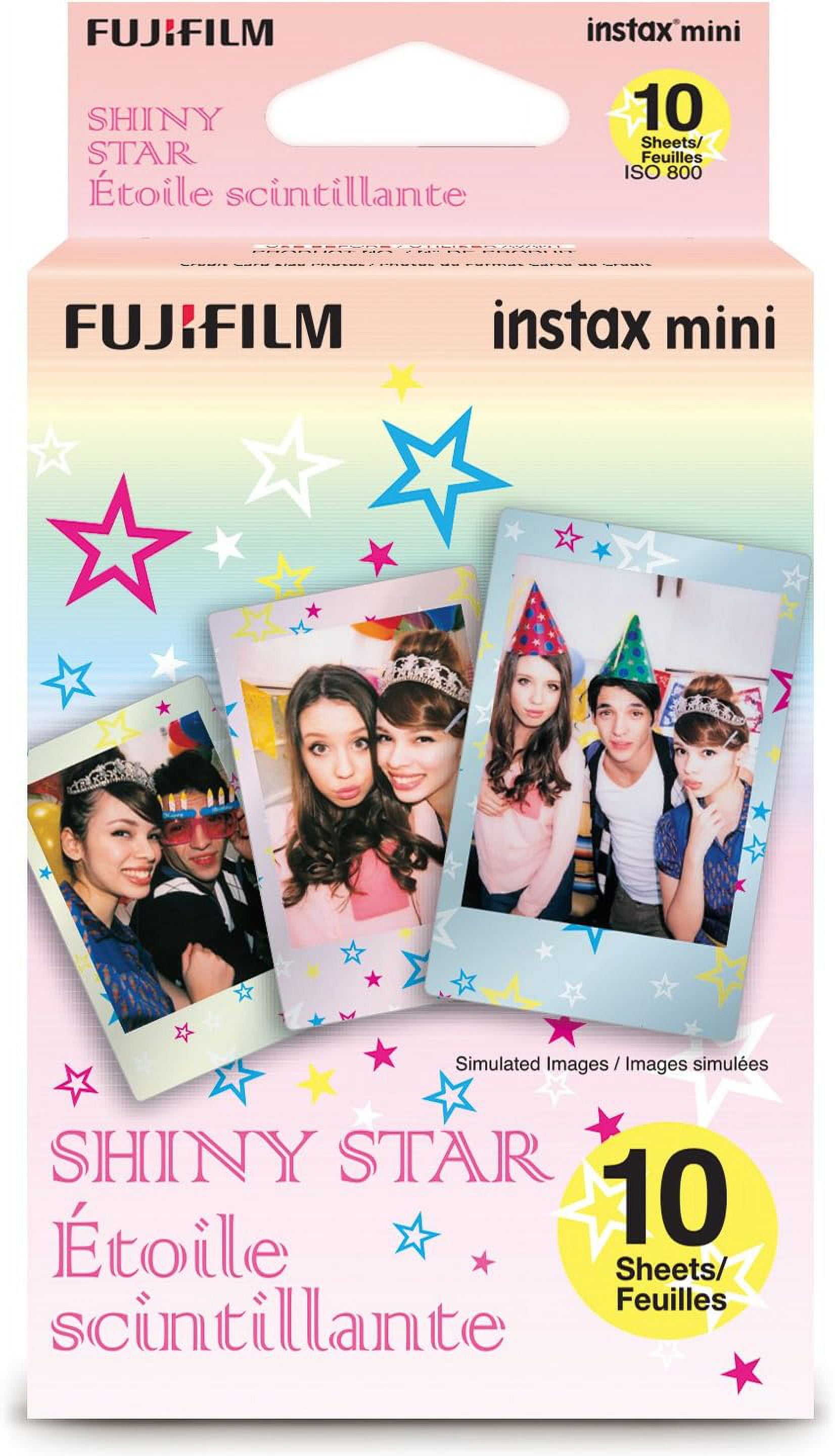 Instax Mini Shiny Star Film - 10 Exposures - Walmart.com