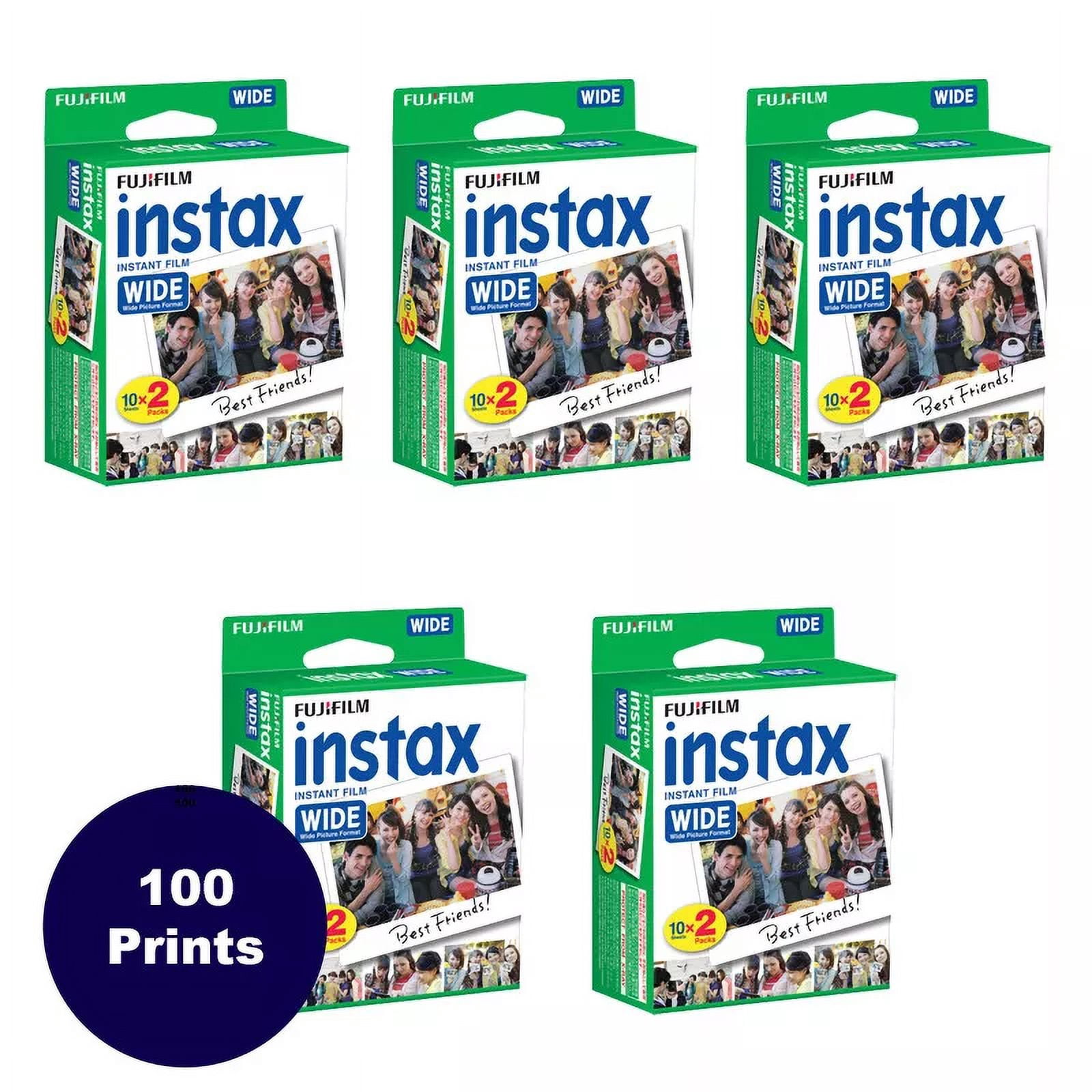 Instax WIDE Instant Film for Wide 300, 210, 200 Cameras (100 Sheets ...