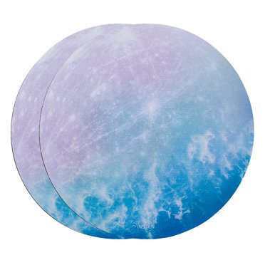Insten Office Galaxy Mouse Pad, Small Round Non-Slip Rubber Mat for ...